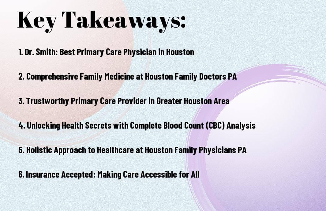 The Importance of Complete Blood Count (CBC) Analysis at Houston Family ...